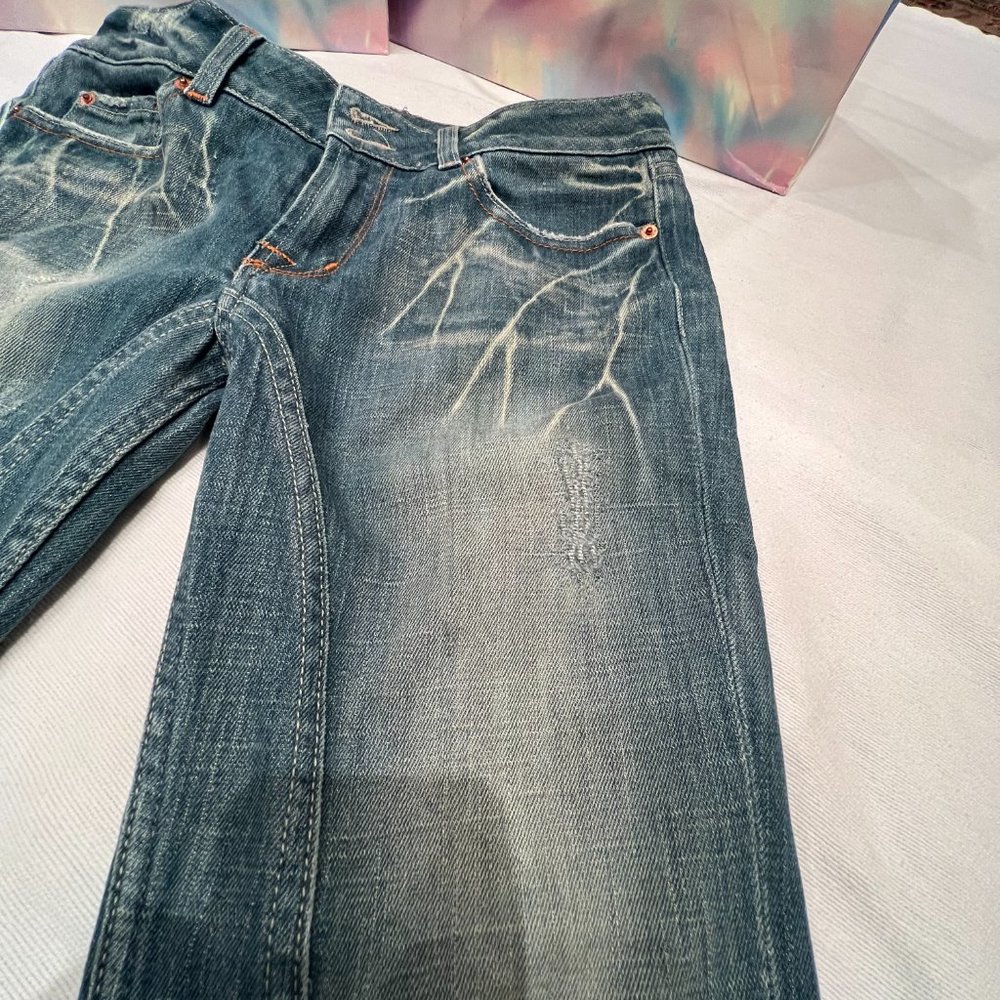 People For Peace Embroidered Jeans - Gem